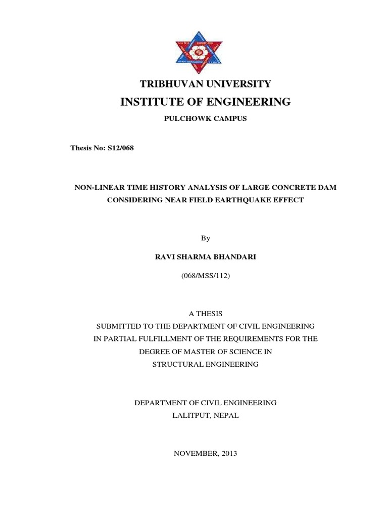 Thesis Final Report Ravi Printed-Libre | PDF | Earthquakes | Thesis