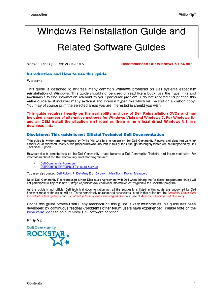 Windows Reinstallation | PDF | Windows 7 | Windows Vista