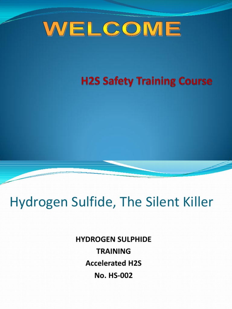 Presentation - H2S Training REV.2 - End User (English) ANSI-Z390 | PDF ...