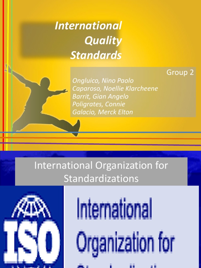 ISO Standards Group Report | PDF | Iso 9000 | Production And Manufacturing