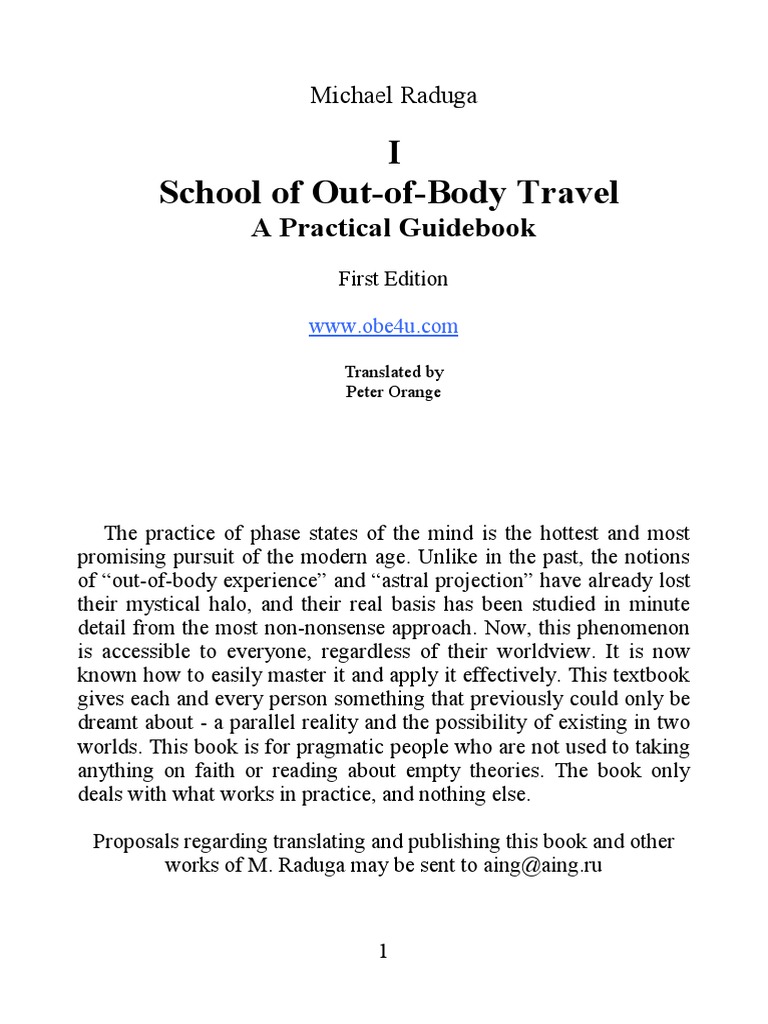 Practical Guidebook by Michael Raduga | PDF | Consciousness | Sleep