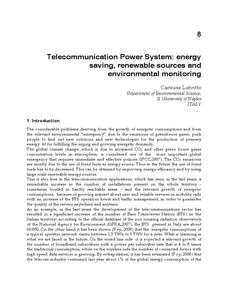 InTech-Telecommunication Power System Energy Saving Renewable Sources ...