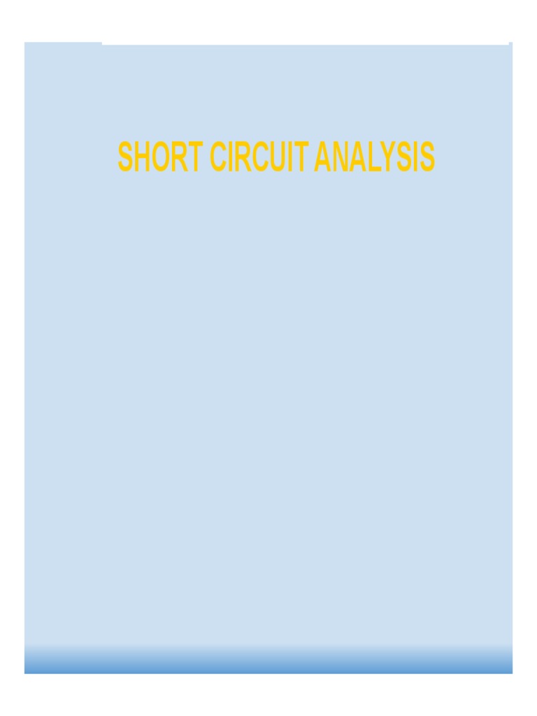 Short Circuit Analysis in Power Systems | PDF | Quantity | Power (Physics)