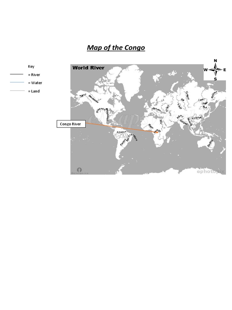 Congo River Map and Key Details | PDF | Social Science