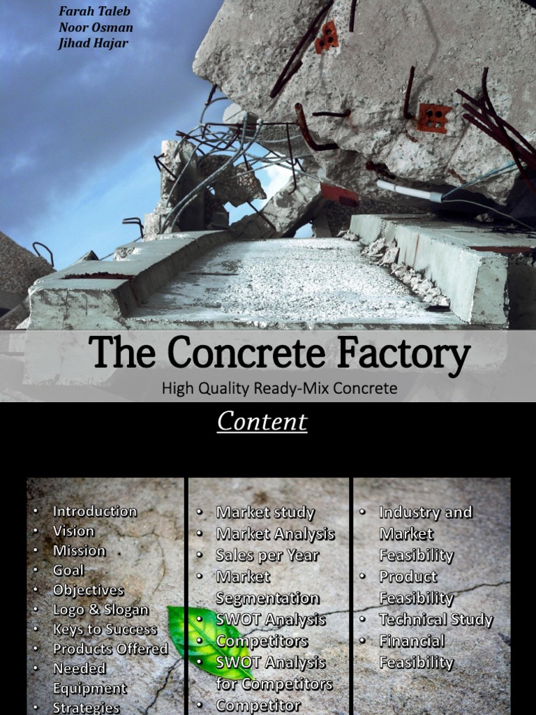 Mix Concrete Batching Plant Business Plan | PDF | Construction ...