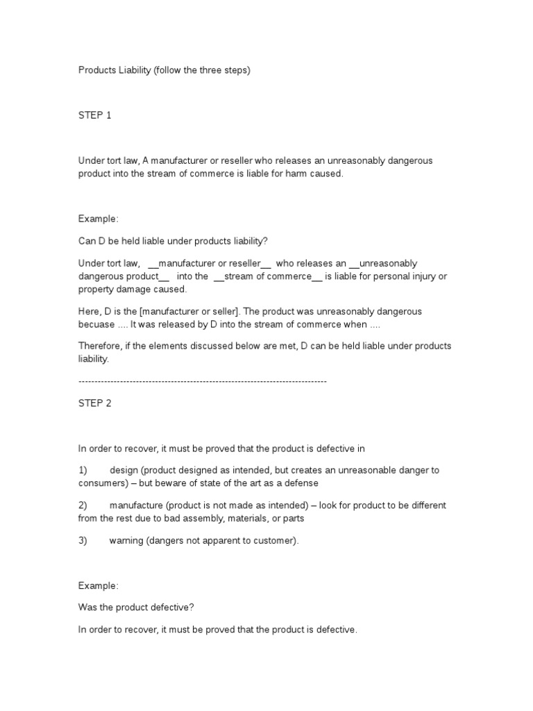 Products Liability Guide for Lawyers | PDF | Product Liability | Legal ...