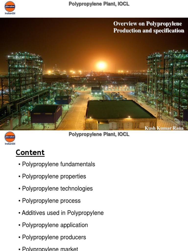 Polypropylene Production Overview at IOCL | PDF | Chemical Reactor ...