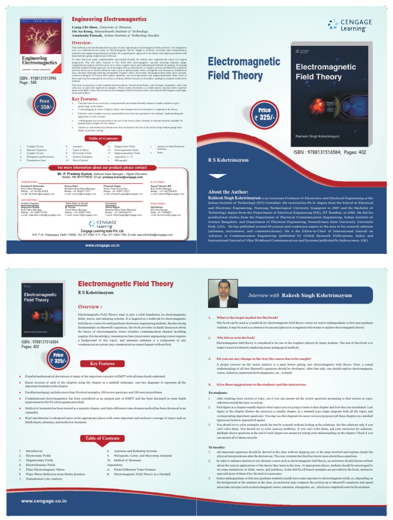 Electromagnetic Field Theory | PDF | Field (Physics) | Electromagnetic ...