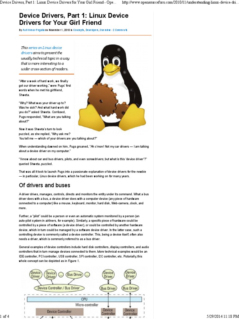 Linux Device Drivers For Your Girl Friend - Open Source For You | PDF ...