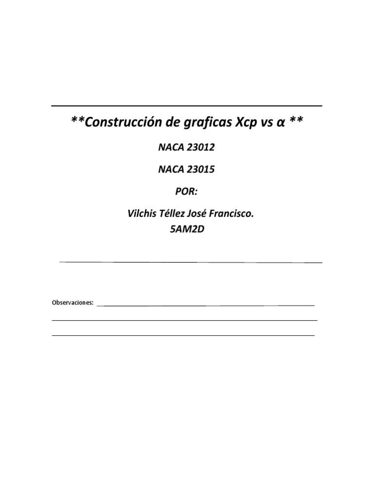 Construcción de Graficas Xcp vs α | PDF | Enseñanza de matemática ...