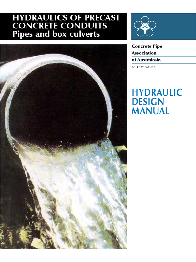 Hydraulic Design Manual for Concrete Conduits | PDF | Sanitary Sewer ...
