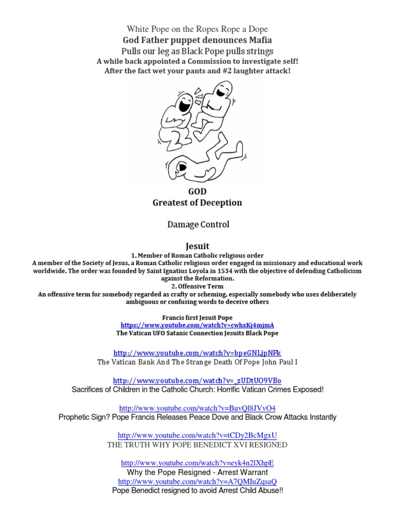 White Pope On The Ropes Rope A Dope | PDF | Natural And Legal Rights ...