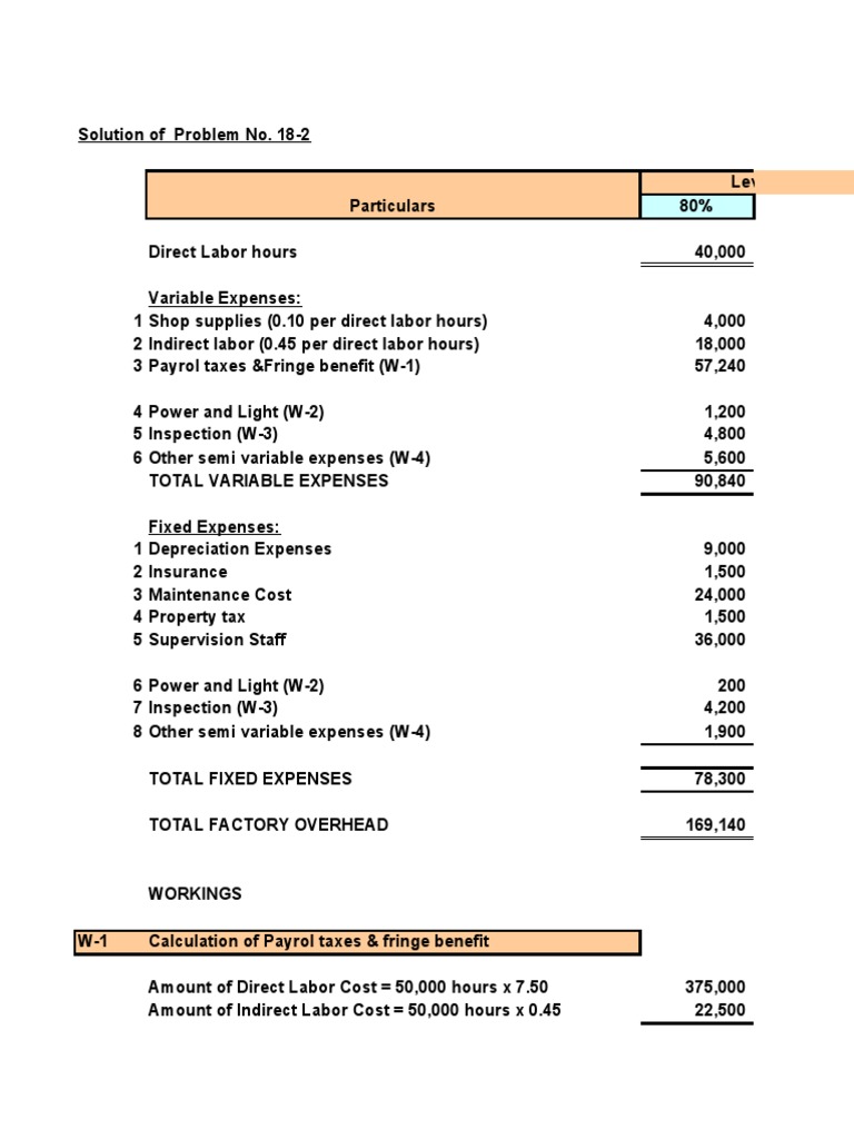 Flexible Budget Examples (Chapter 18) | PDF | Management Accounting | Taxes
