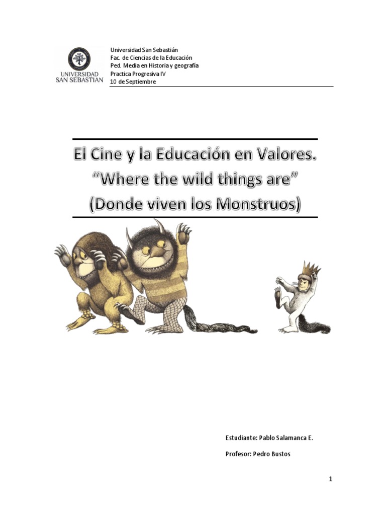 Cine y Educación: Donde Viven los Monstruos | PDF | Ocio