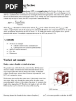APF Calculation for Crystal Structures | PDF