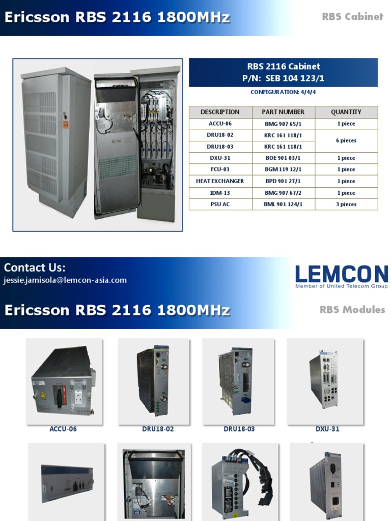 Ericsson Rbs 2116 1800mhz | PDF | Nature
