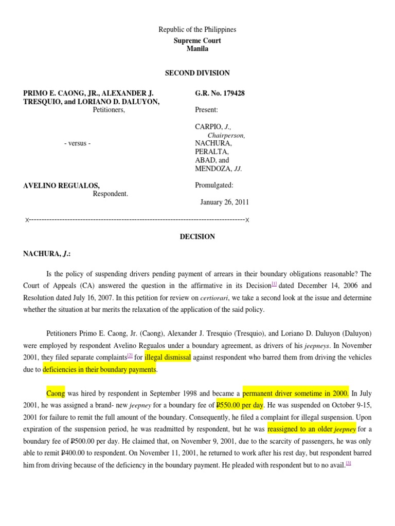 Caong 2011 | PDF | Lease | Certiorari