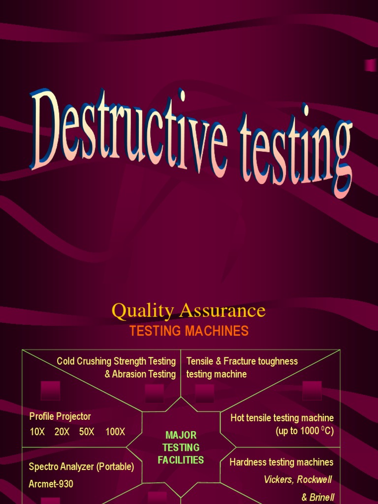 Destructive Testing | PDF | Ultimate Tensile Strength | Hardness