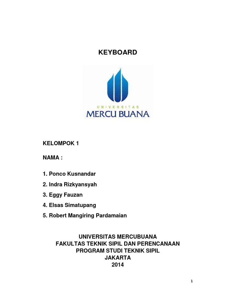 Sejarah Dan Penemu Keyboard (Papan Ketik) | PDF