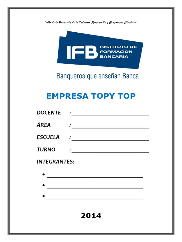 Topi Top | PDF | Liquidez de mercado | Capital de trabajo