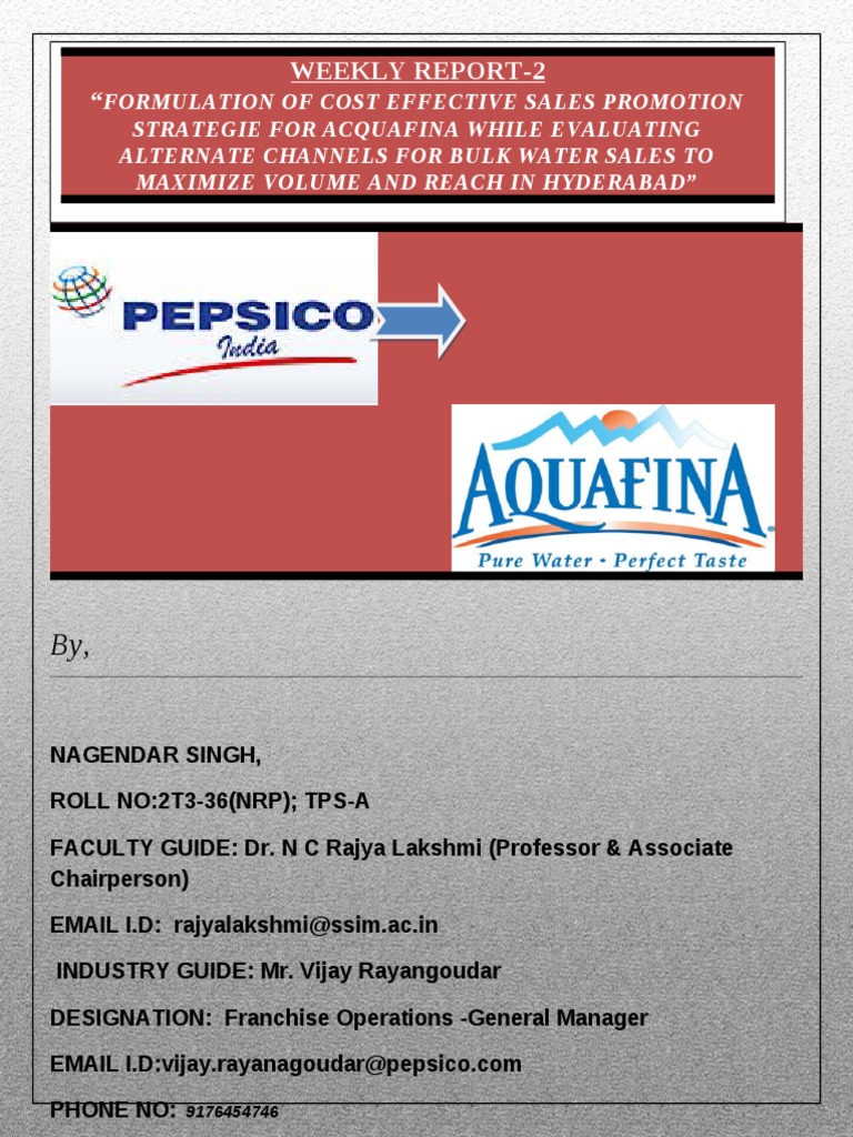 Pepsico | PDF | Bottled Water | Beverages