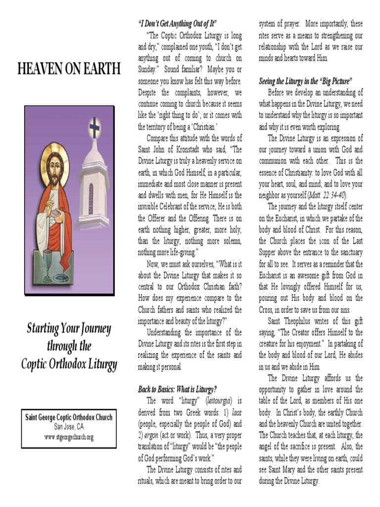 Starting Your Journey Through the Coptic Liturgy | Anglicanism | Eucharist