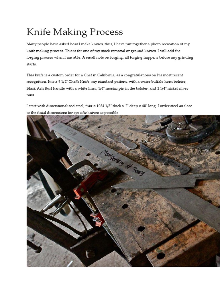 Knife Making Process | PDF | Knife | Blade