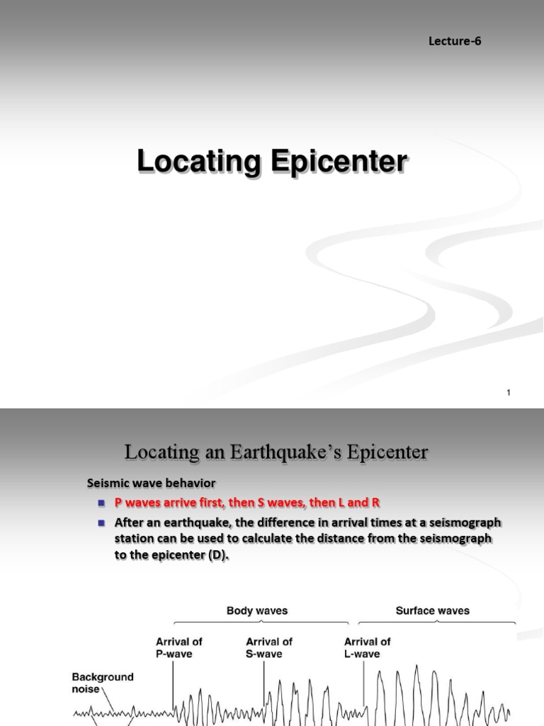 Seismic Epicenter Calculation Guide | PDF | Earthquakes | Geophysics