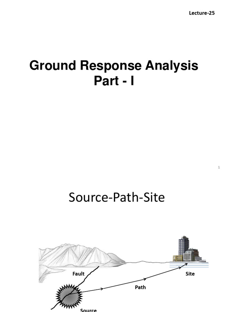 Lecture25 Ground Response Analysis Part1 | PDF | Classical Mechanics ...