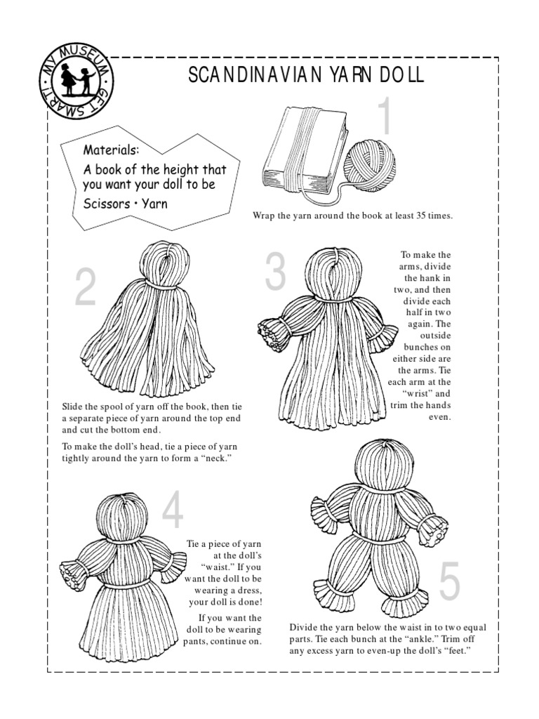 Yarn Doll Making Instructions | PDF | Home & Garden