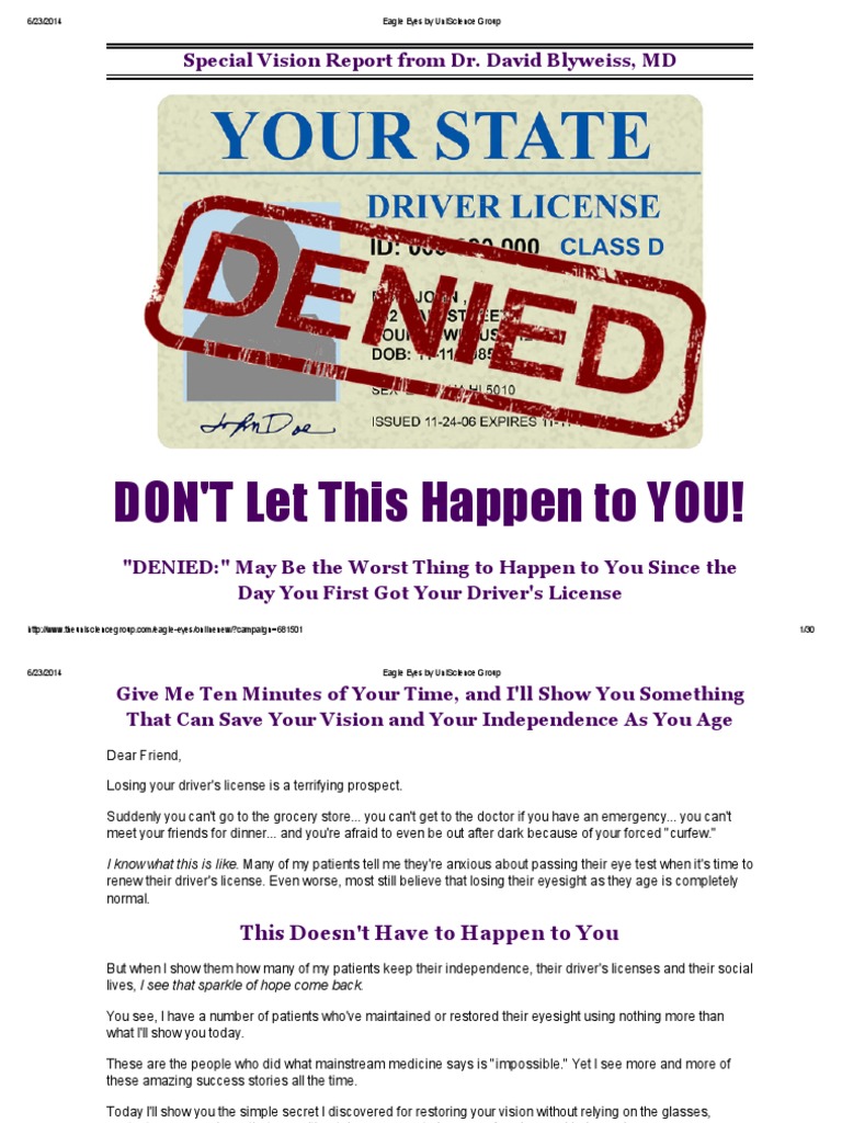 Eagle Eyes by UniScience Group | PDF | Carotenoid | Visual Perception