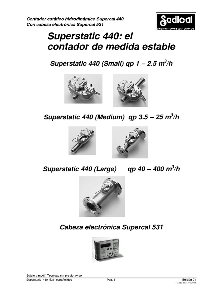 Contador Supercal 531 y Superstatic 440 | PDF | Electrónica | Corriente ...