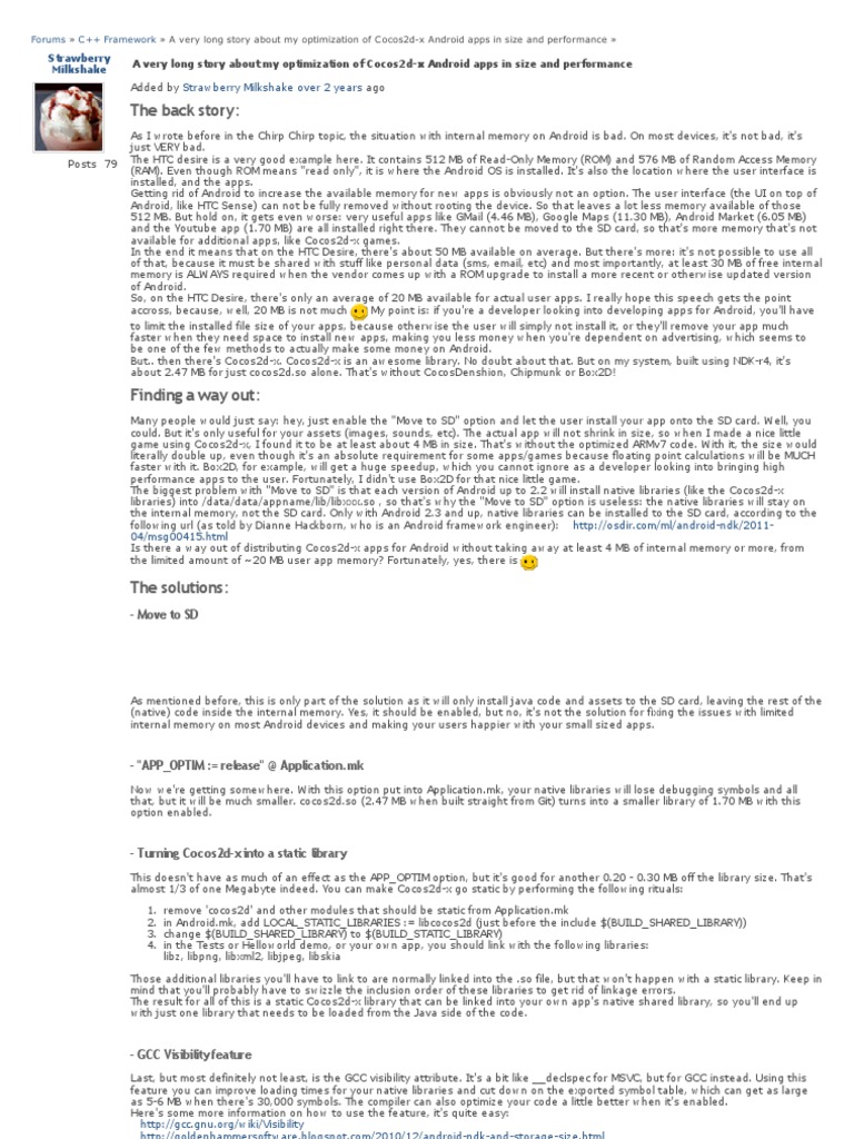 Cocos2d X A Very Long Story About My Optimization Of Cocos2d X Android Apps In Size And 