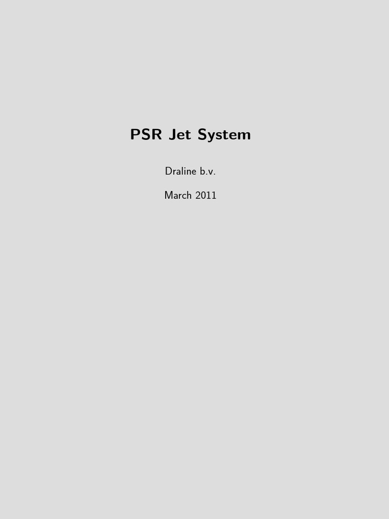 PSR Jet System | PDF | Jet Engine | Engines
