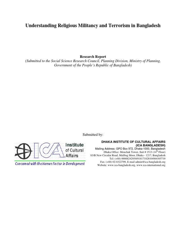 Religious Militancy in Bangladesh Analysis | PDF | Islamic Terrorism ...