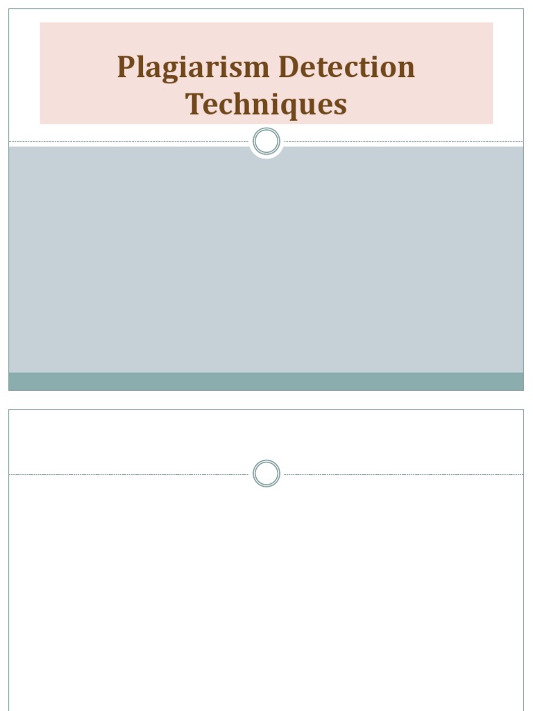 Plagiarism Detection Techniques | PDF | Plagiarism | Applied Mathematics