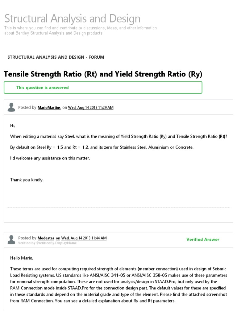 Understanding Yield and Tensile Strength Ratios | PDF | Technology ...