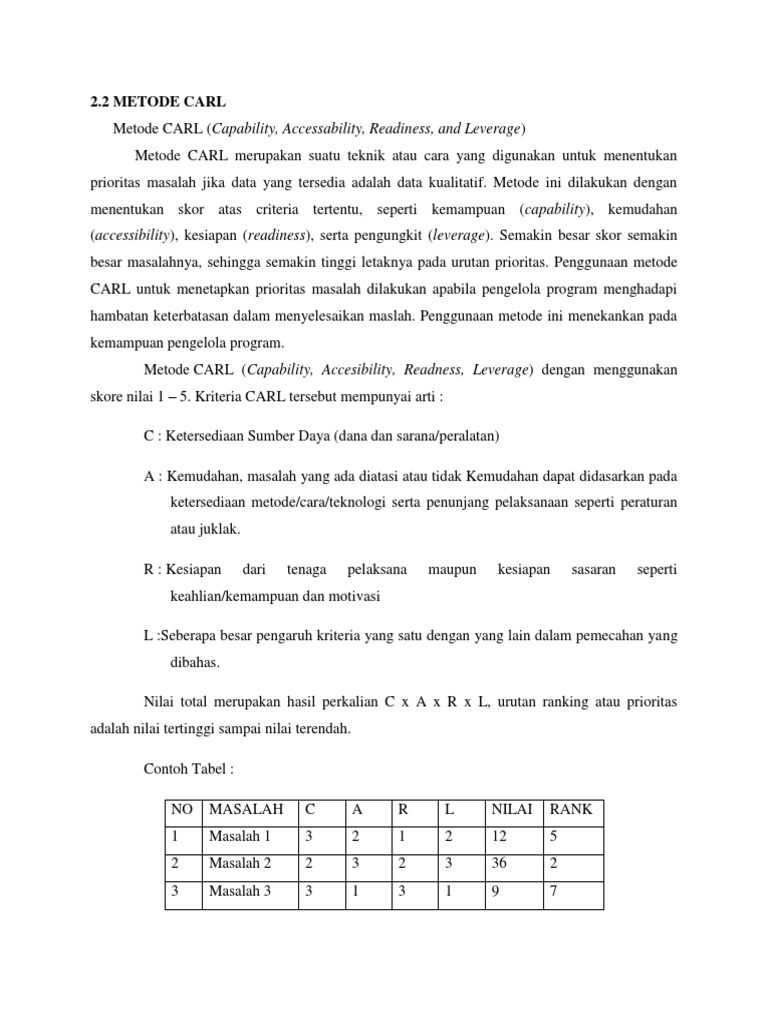 Metode Carl | PDF