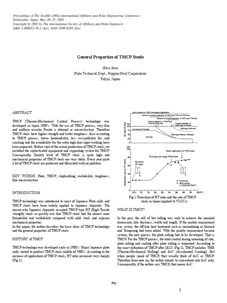 TMCP - Thermo-Mechanical Control Process | PDF | Steel | Manmade Materials