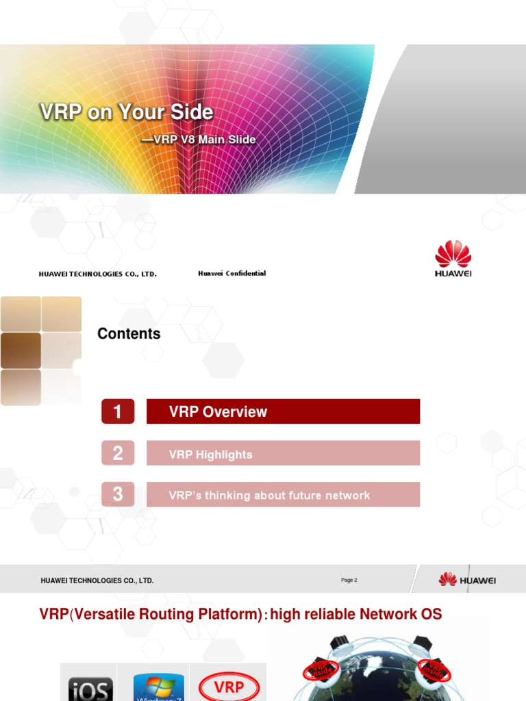 VRP On Your Side - VRP V8 - en | PDF | Computer Network | Cloud Computing