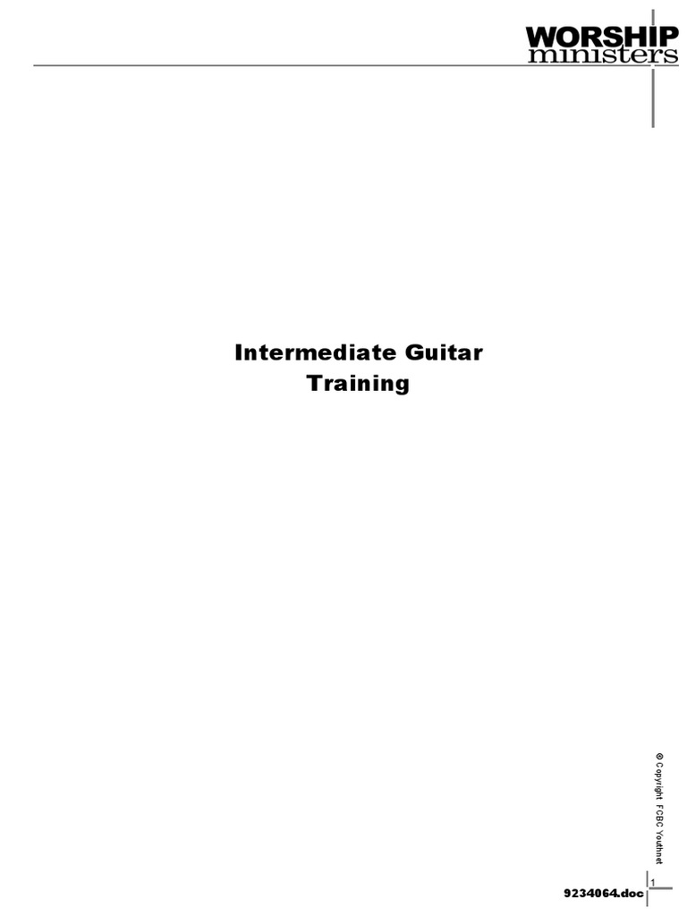 Intermediate Guitar | PDF | Chord (Music) | Music Theory