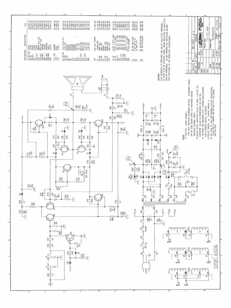 Crate TD-70 Schematic | PDF