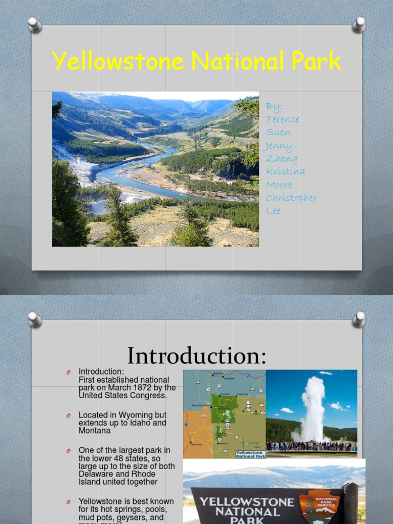 Yellowstone National Park Overview | PDF | Yellowstone National Park ...