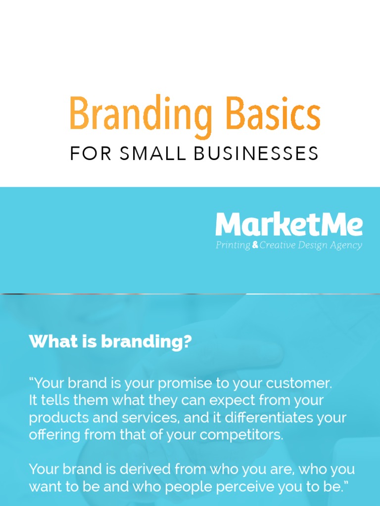 Small Business Branding Essentials | PDF | Target Audience | Brand