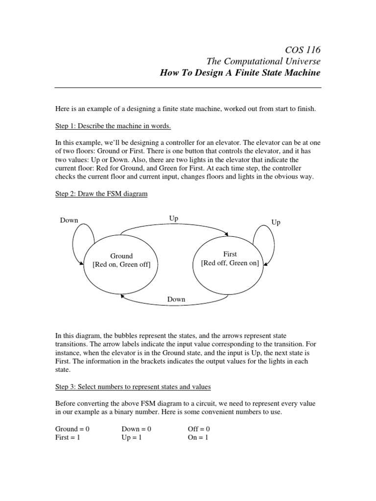 FSM Tutorial | PDF | Computer Engineering | Logic