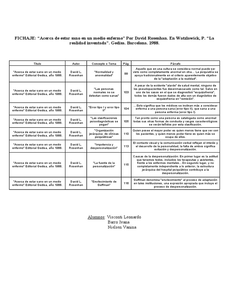 Estar Sano en Un Medio Enfermo | PDF | Especialidades Medicas ...