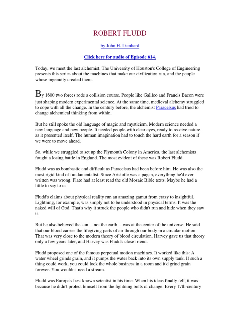 Robert Fludd PDF | PDF | Alchemy | Western Philosophy