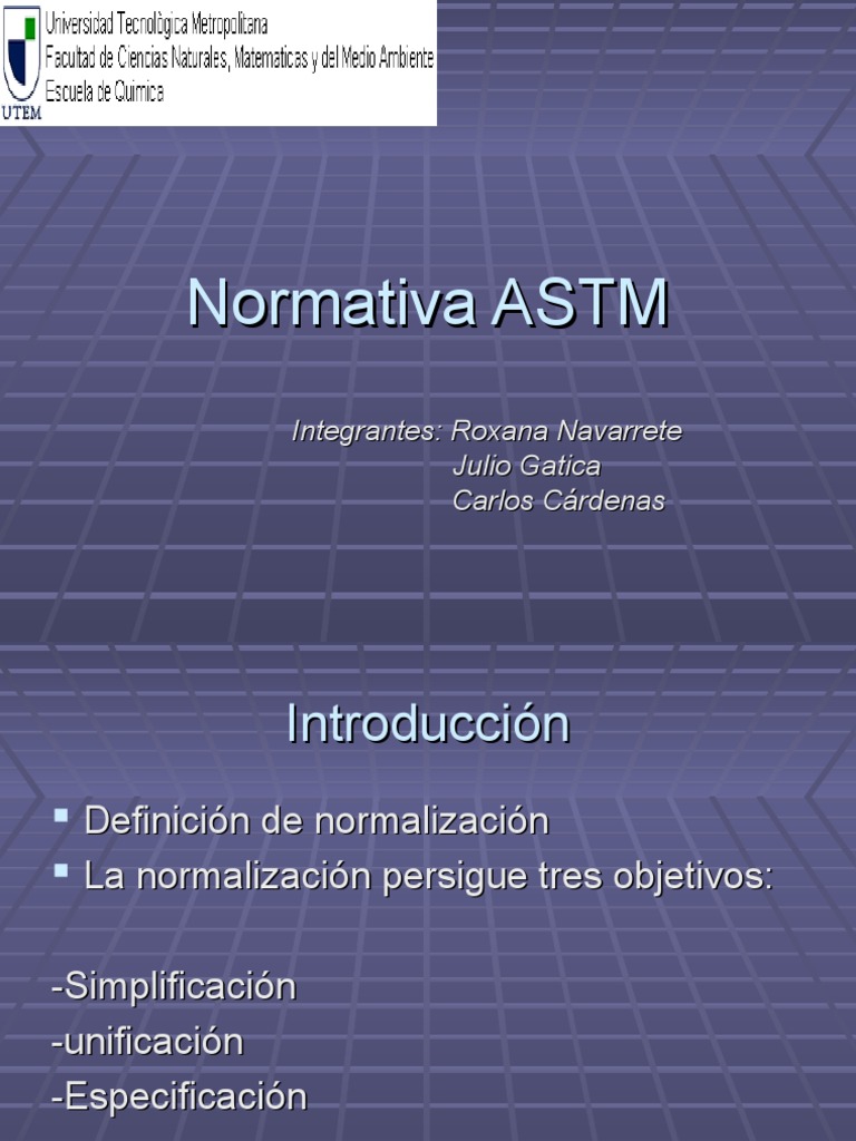 Normativa ASTM | PDF | Ingeniería | Evaluación