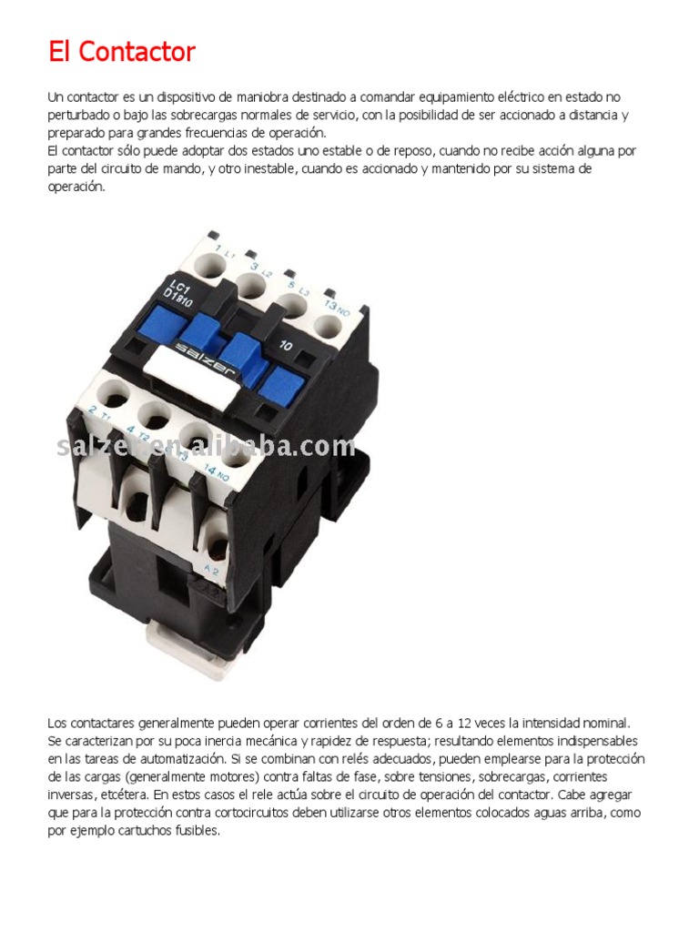 El Contactor | Electromagnetismo | Física y matemáticas