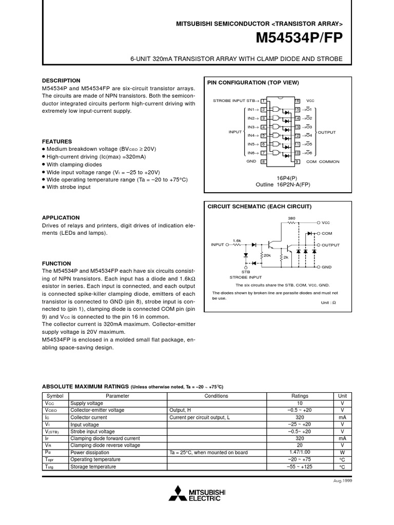 Data Sheet | Transistor | Electronic Circuits